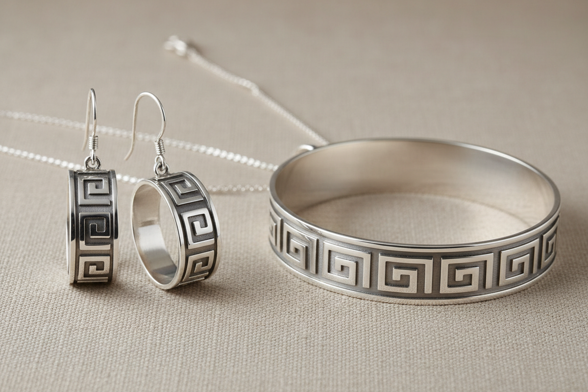 Greek Meander Jewelry Meaning | Ancient Symbol of Eternity – ELEFTHERIOU EL